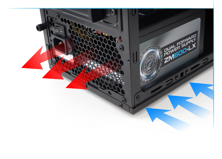 Кутия за компютър Zalman Case ZM-T1 Plus USB 3.0 черна