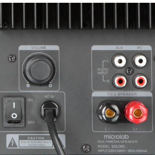 Microlab Speakers 2.0 HiFi SOLO6C wooden Remote 100W RMS - English ...