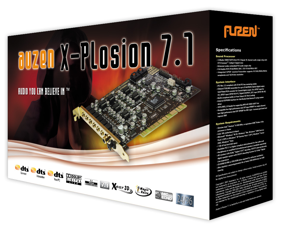 Auzentech Auzen X-Plosion 7.1 DTS Connect | Dekada.com