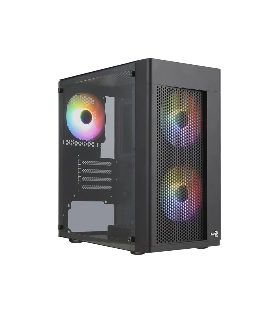 AeroCool Case mATX - Hexform-G-BK-v2 - 3 fans included - English ...