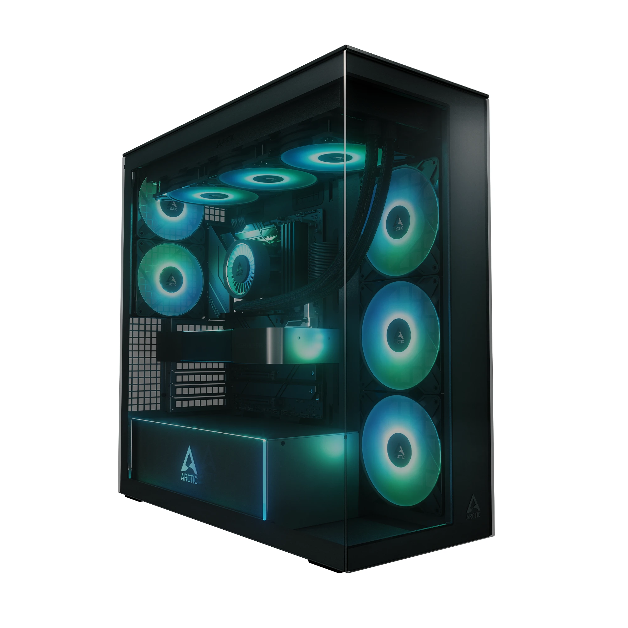 Arctic Case E-ATX - Xtender (Black) - 5 A-RGB Fans included - English ...