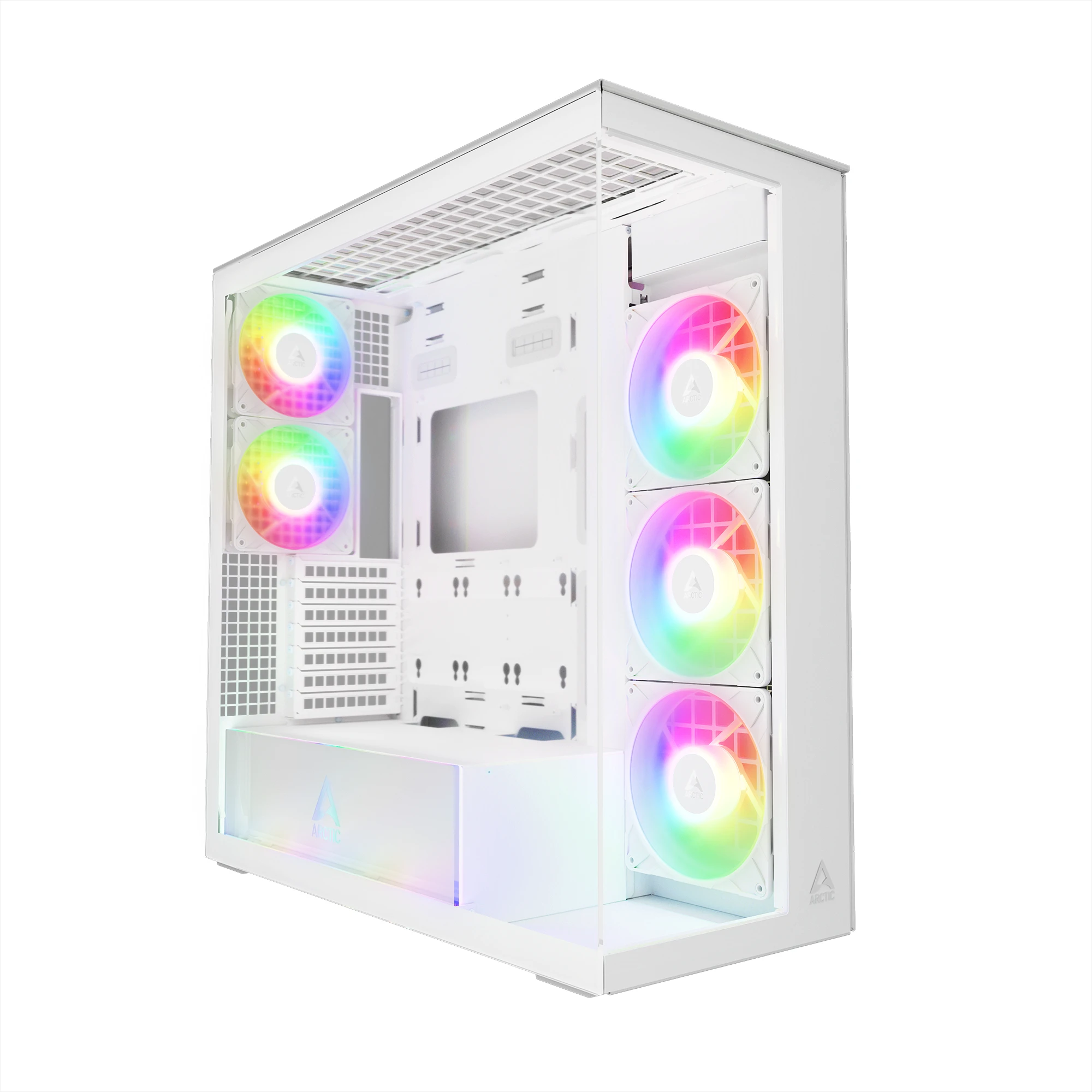 Arctic Case E-ATX - Xtender (White) - 5 A-RGB Fans included - English ...
