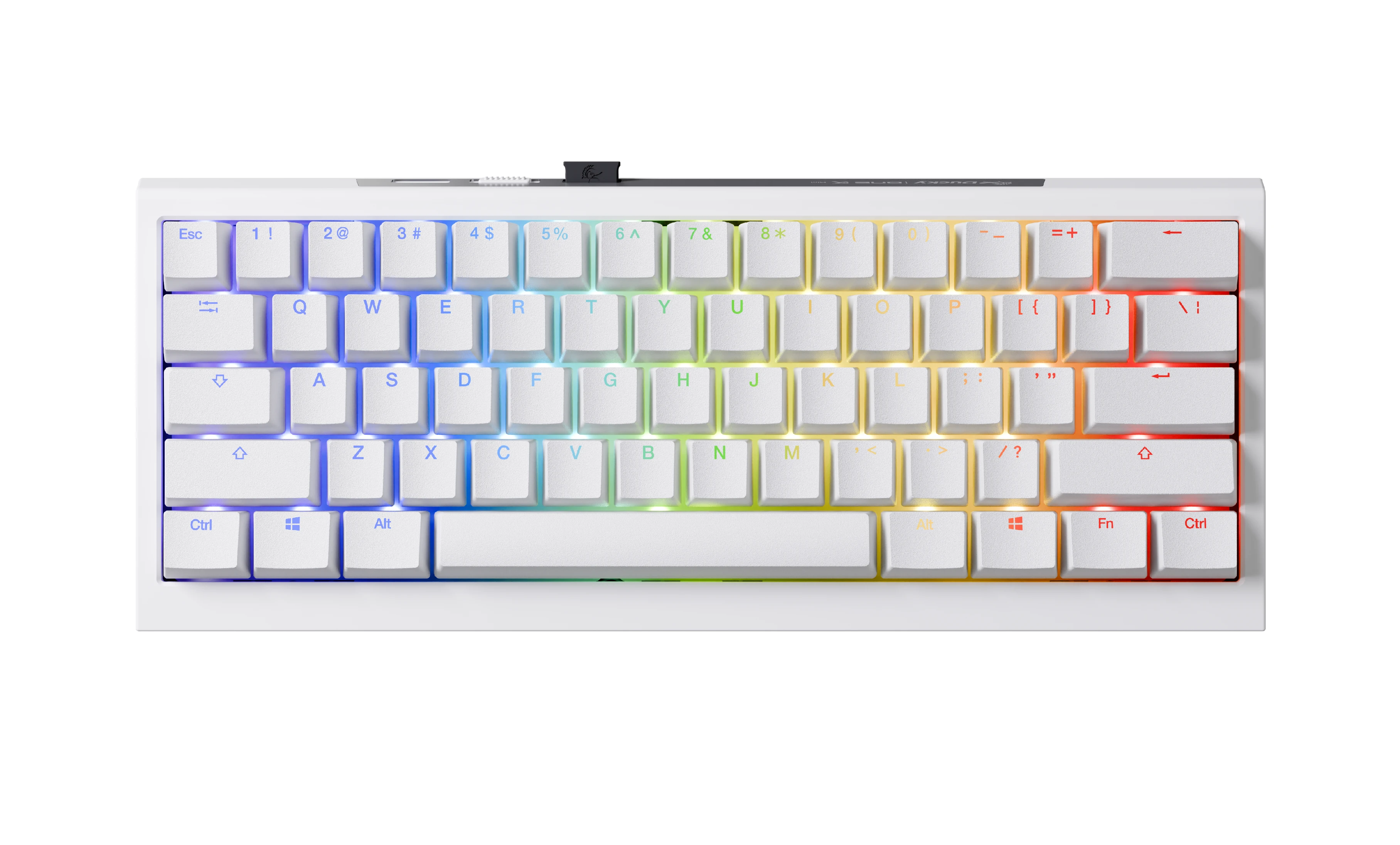 Ducky Professional Gaming Mechanical Keyboard One X Mini Wireless White ...