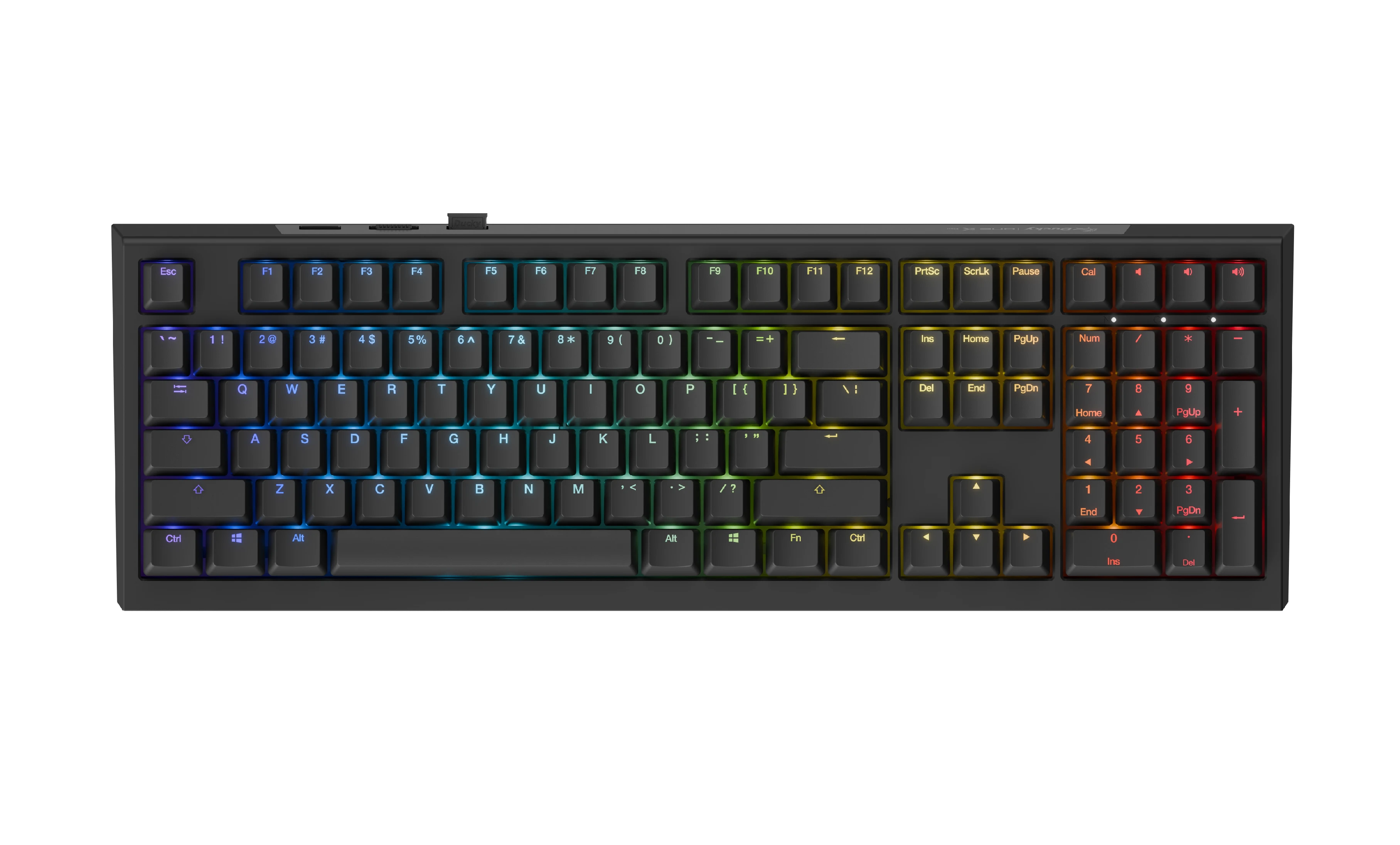 Ducky Professional Gaming Mechanical Keyboard One X Wireless Black ...