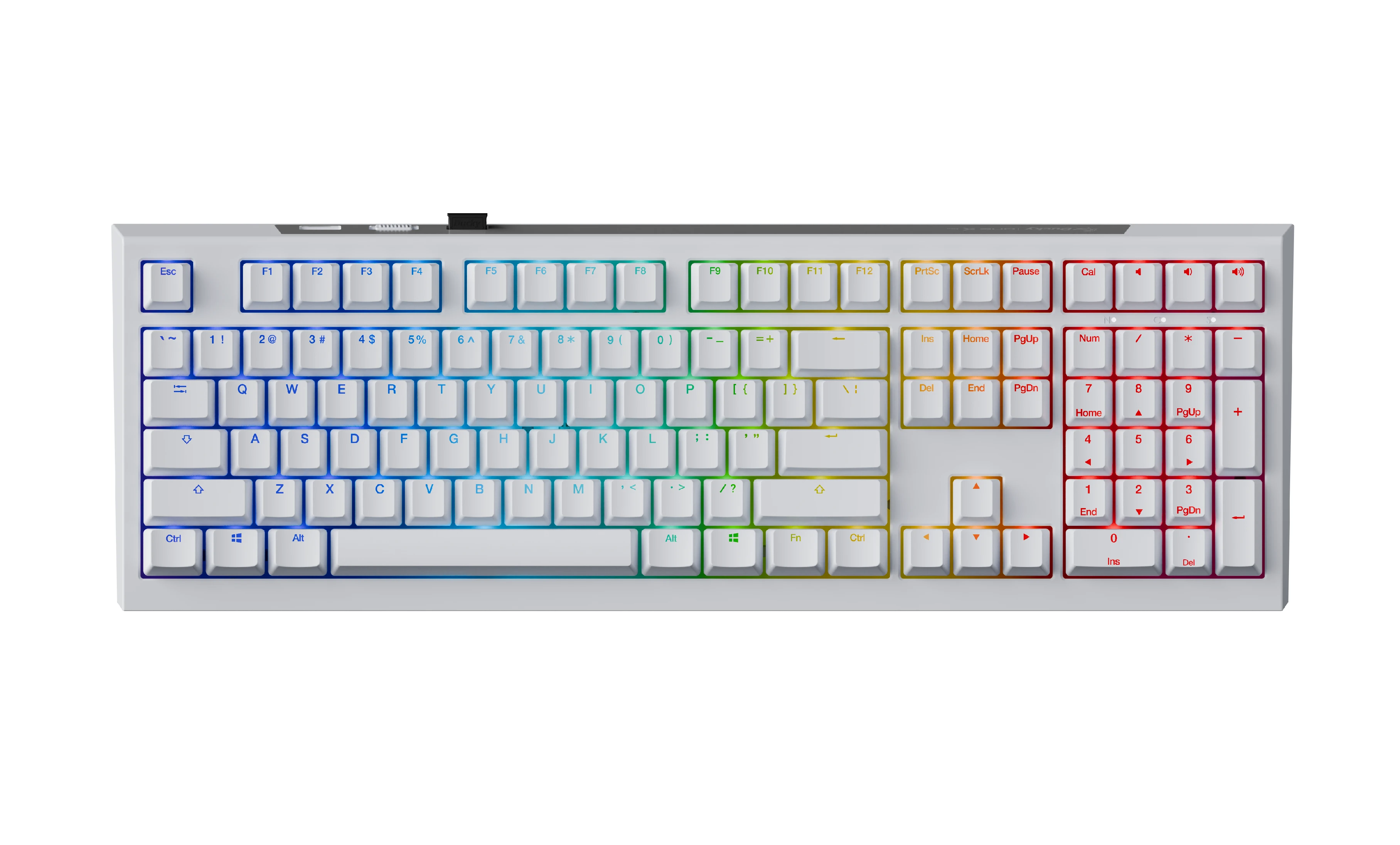 Ducky Professional Gaming Mechanical Keyboard One X Wireless White ...