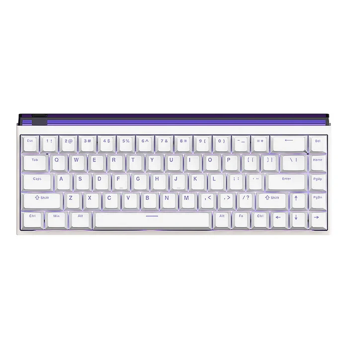 Madlions Professional Gaming Mechanical Keyboard NANO 68 WH - 8K, Magnetic Amber Pro Switches ...