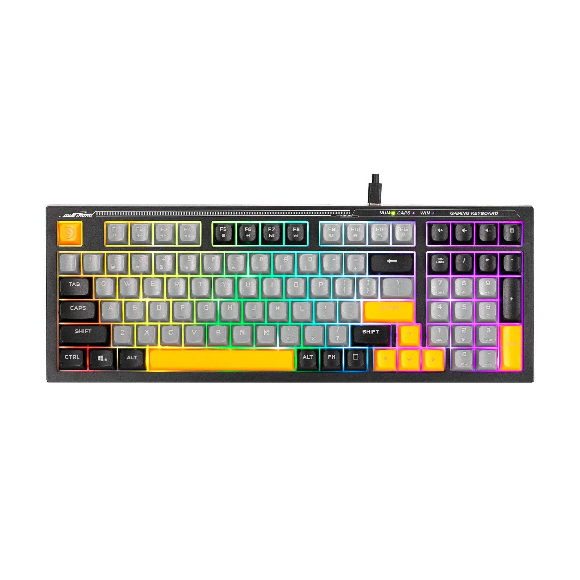 Marvo Gaming Keyboard Soldat S50B - Rainbow, 98 keys - MARVO-K638B ...
