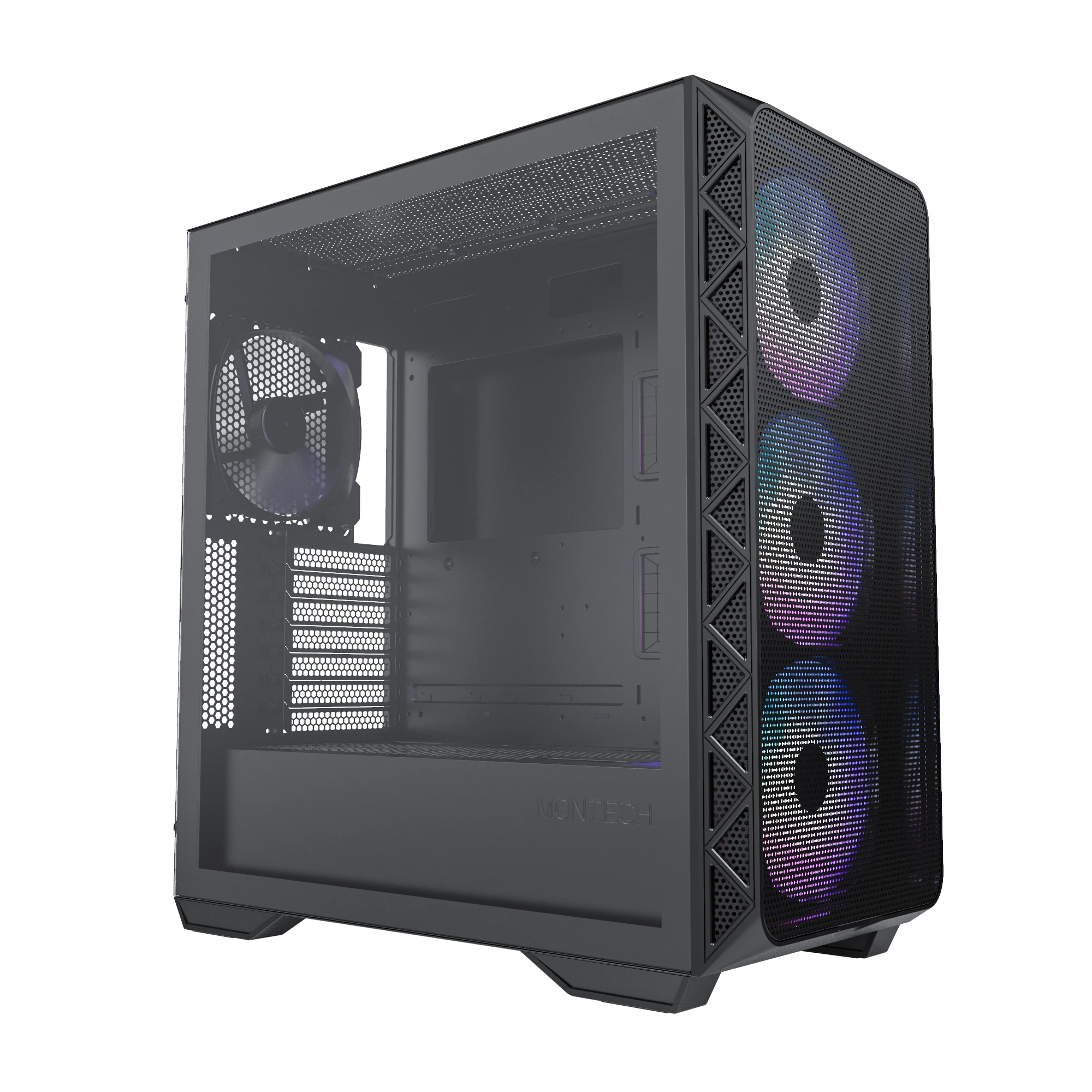 Montech кутия AIR 903 MAX, Mid-tower, TG, 4x140mm Fans, ARGB, Black ...