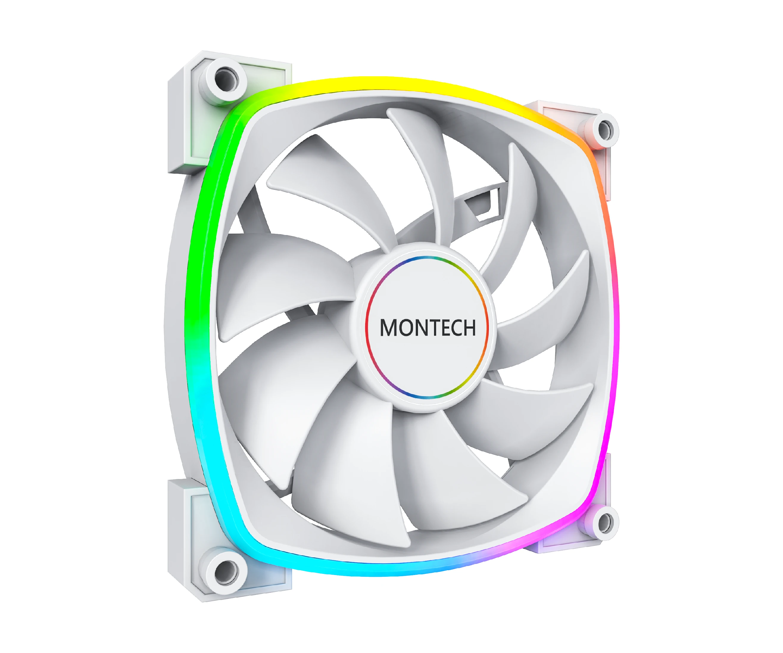 Montech AX140 PWM, Fan 140mm, ARGB, White - English | Dekada.com
