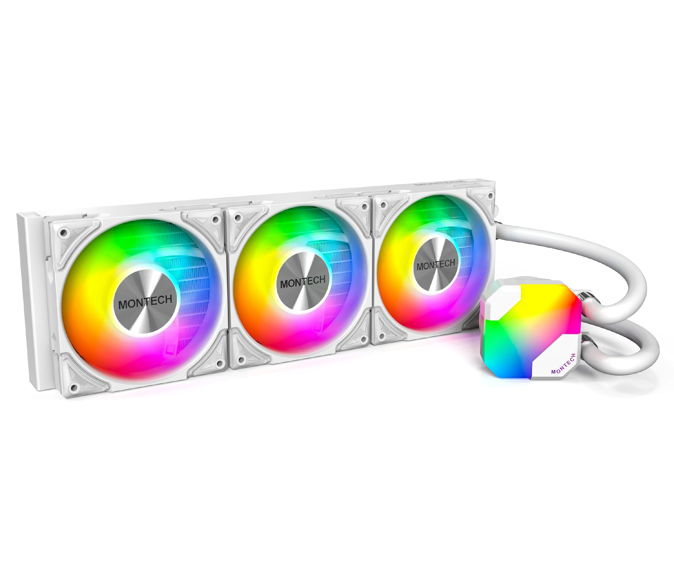Montech Hyper Flow ARGB 360, CPU Liquid Cooler, White - English ...